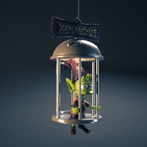 3D file Elfo cage diorama [disenchantment] 🧝 ・3D print design to ...