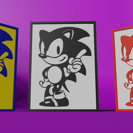 Free STL file Sonic 🪞 ・3D printer design to download・Cults
