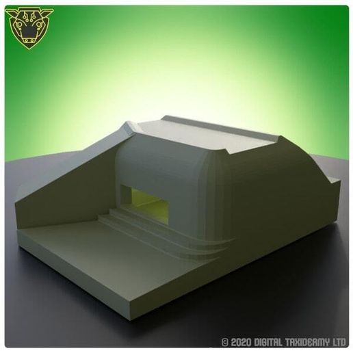 🤏 Regelbau R667 Small 5cm KwK Gun Casemate - Atlantikwall Terrain・ 3D ...