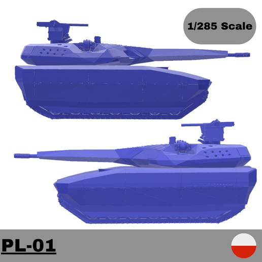 🪖 PL-01 Light Tank・ STL File for 3D printing・Cults
