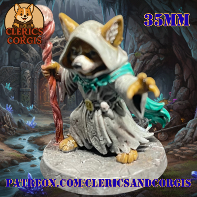 🎲 The Undying Corgi: Miniatura de Nigromante, Mago o Lich Corgwyn de ...