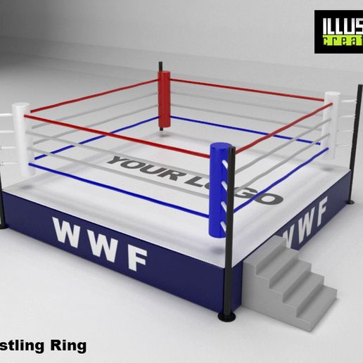 🤼 Wrestling Ring・ 3D File for ・Cults