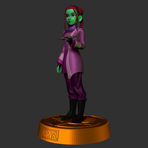 3D file Kid Gamora - Infinity War Version 3D print model・3D print object to download・Cults