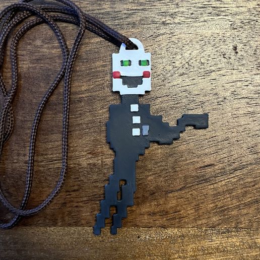 🗝️ 8 Bit Puppet Keychain / Necklace (FNAF / Five Nights At Freddy's ...