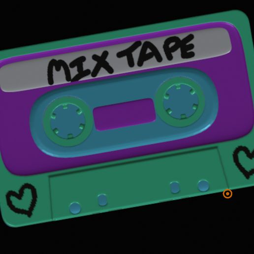 3MF file Moxy Mix Tape Clicky Fidget and Keychain 👌 ・3D printing design ...