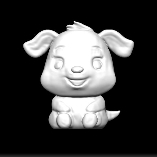 STL file Cute Dog Decorative Model - Adorable Puppy STL - Home Decor ...