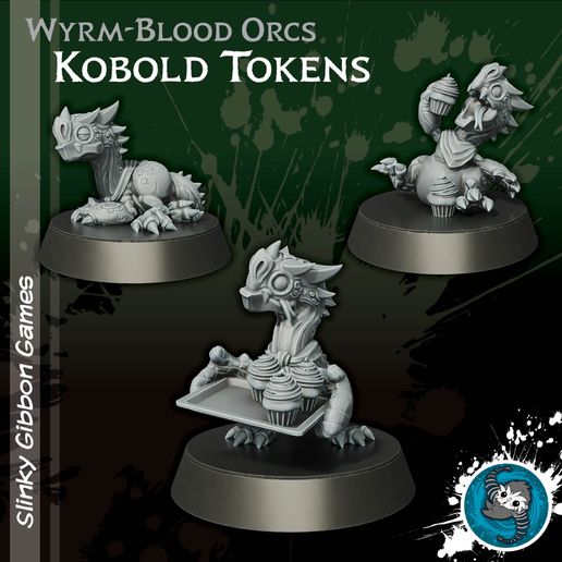🧁 Kobolds - Baker, Snacker, Napper - Wyrm-Blood Orcs・ 3D File for 3D ...
