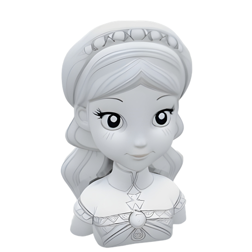 3D file Stylized Female Character Bust Collection ♀️ ・3D printing idea ...