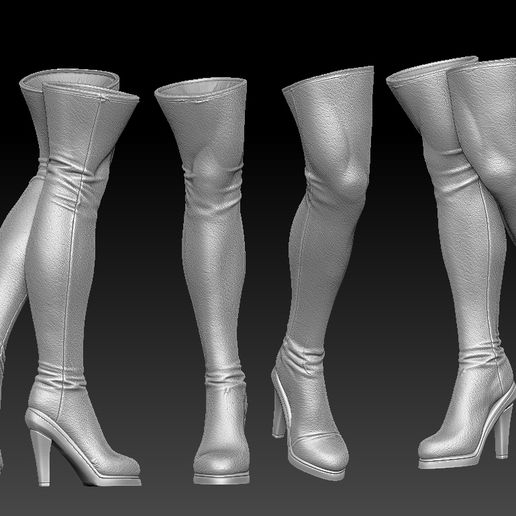 STL file Boots 3D print model ♀️ (OBJ)・3D print model to download・Cults