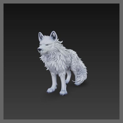 🐺 Wolf version 2・ STL File for 3D printing・Cults