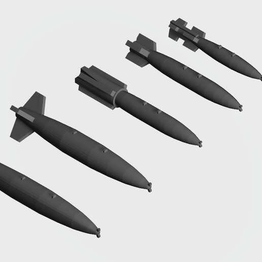 💣 DESTRUCTOR MINES (MK-80 SERIES WARHEADS)・ STL File for 3D printing・Cults