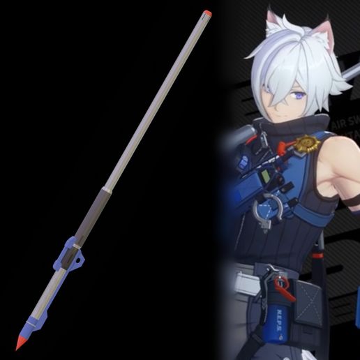 💤 Seth Lowell - Baton - Zenless Zone Zero ZZZ Cosplay・ STL File for 3D ...