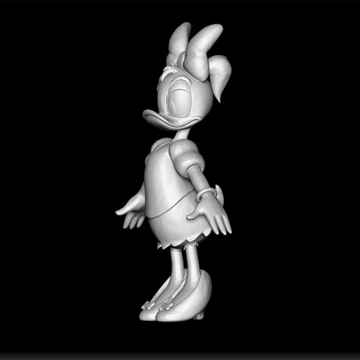 STL file duck toon - disney duck daisy 🦆 ・3D printing idea to download ...