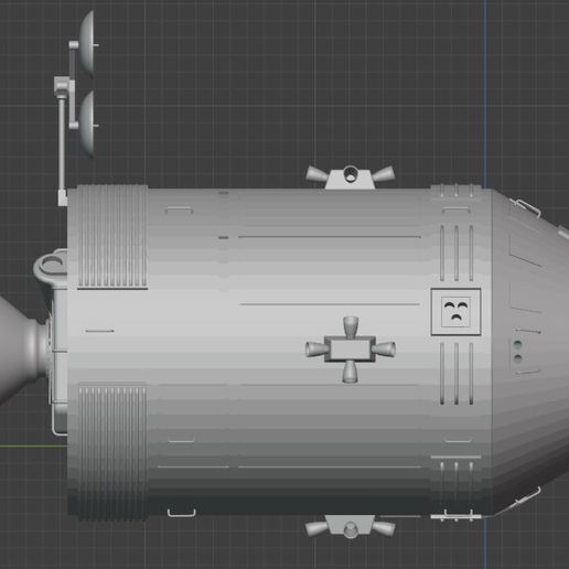 👾 Saturn 5 Command Module・Free STL File for 3D printing・Cults