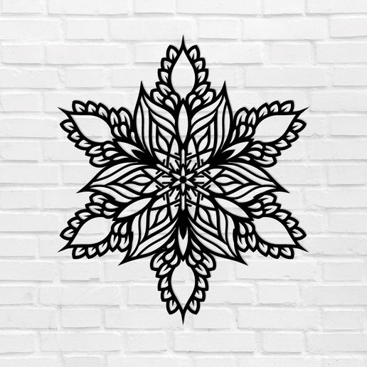 3D file snowflake metal signs ️ ・3D printing model to download・Cults