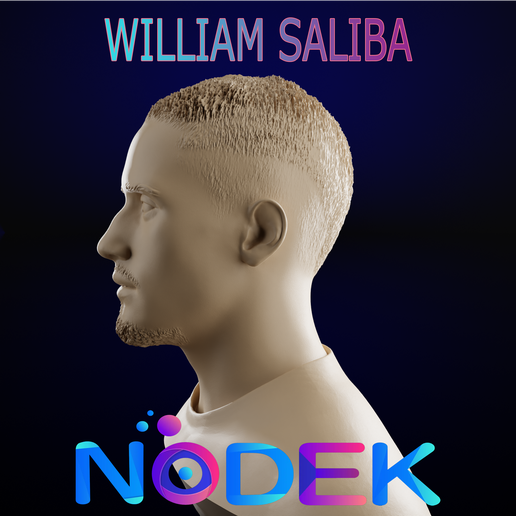 STL file Bust of William Saliba - The Unwavering Defender of Arsenal ...