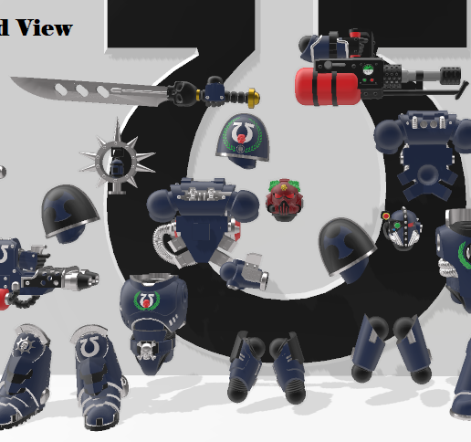 ⚔ Custom 1/18 Ultramarines MKIV and Primaris Destroyers・Free 3D File ...