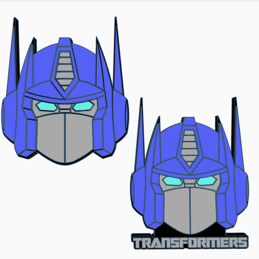 🤖 2x OPTIMUS PRIME (TRANSFORMERS) Logo Display by MANIACMANCAVE3D・ STL ...