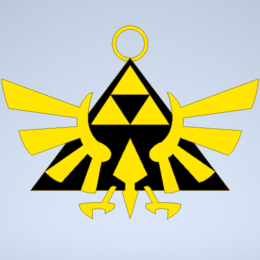 Free STL file The Legend of Zelda Triforce Keychain 🗝️ ・3D printer ...