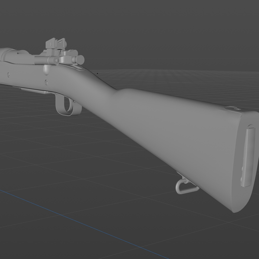 OBJ file Digital model of the US Springfield M1903A3 rifle 🗺️ ・3D ...