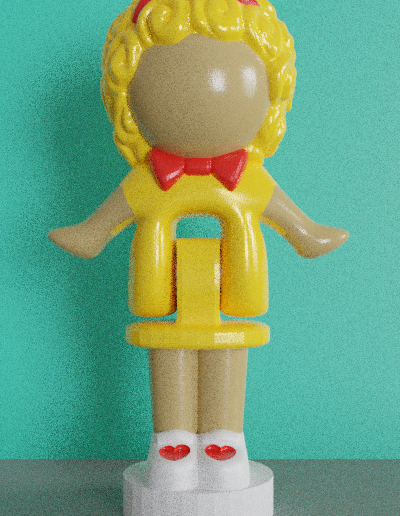 STL file polly pocket curly hair (3MF)・Design to download and 3D print ...