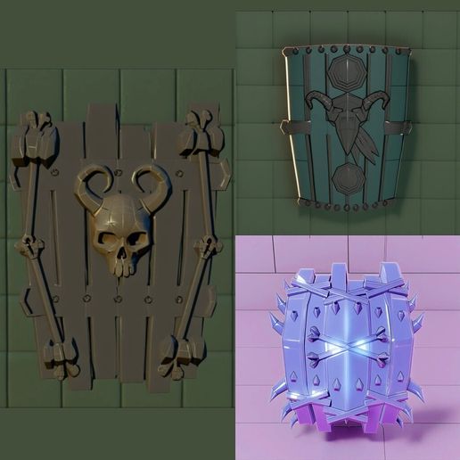 STL file Shield Armor Pack - STL Printable 🛡️ ・3D printable model to ...