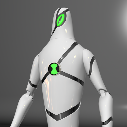 👽 Ghostfreak - Ben 10 Ultimate Alien 3d Printable STL・ 3D File for 3D ...