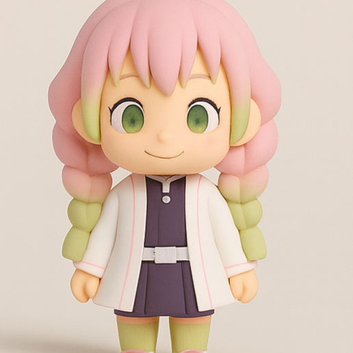 ️‍🔥 Mitsuri Kanroji Kanroji Chibi STL - Love Hashira Demon Slayer 3D ...