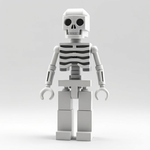 STL file Lego-Inspired Skeleton 💀 ・Model to download and 3D print・Cults
