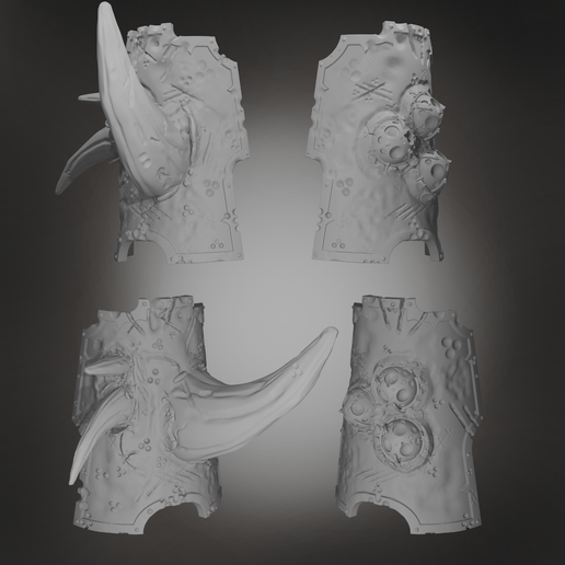 💂 Bringers of Decay Spear Warden Mecha-Knight Armor・ 3D File for 3D ...