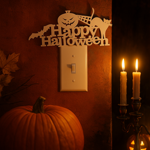 🎃 Halloween Light Switch cover・ STL File for 3D printing・Cults