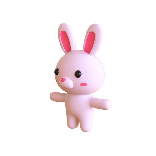 🐇 Rabbit Cute 02・ STL File for 3D printing・Cults