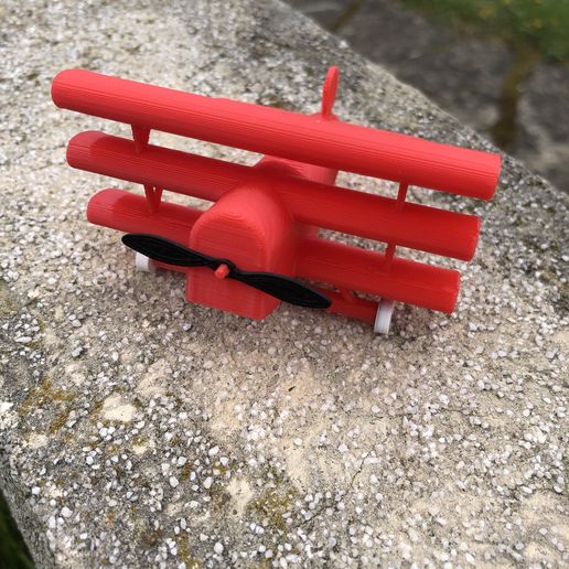 🛩️ Little plane red baron Fokker dr.1 "Red Baron" cariciture・Free 3D ...