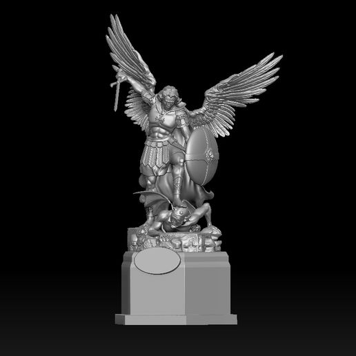 👼 Archangel Michael - Arcangel Miguel Statue 3D model・ STL File for 3D ...