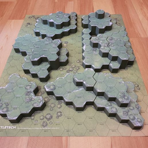 🗺️ BATTLETECH TERRAIN MAP ROLLING HILLS #1 (BATTLETECH MAP PACK ...