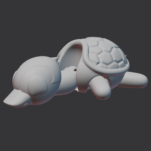 🐢 Flexi Turtle Duck・ STL File for 3D printing・Cults