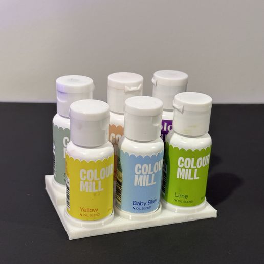 🍾 Colour Mill Stand Set (22mL bottle)・ STL File for 3D printing・Cults