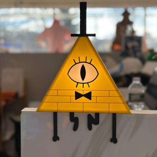 Archivo 3MF Bill Cipher Light Box - Bill Cipher Illuminated Figure ...