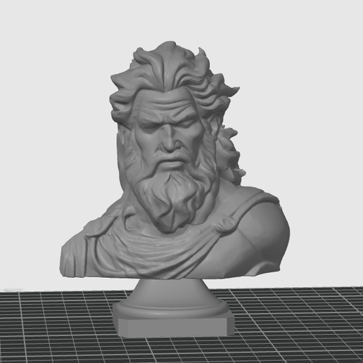 🤴 Zeus: King of The Gods・ STL File for 3D printing・Cults