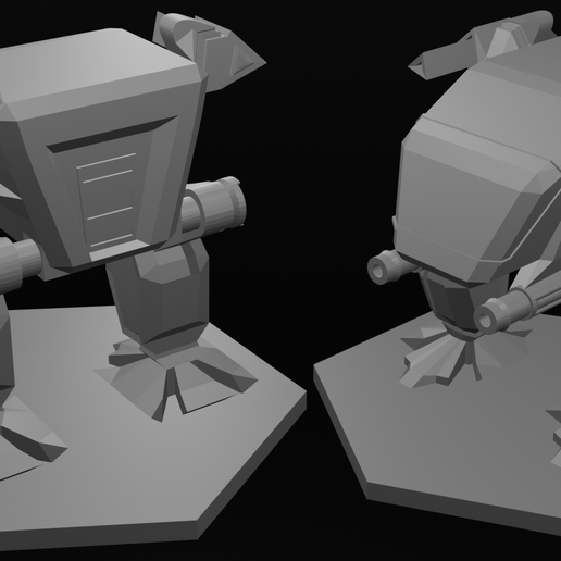 Free STL file minotaur HAWC - Battletech style figure 🤖 ・3D print ...