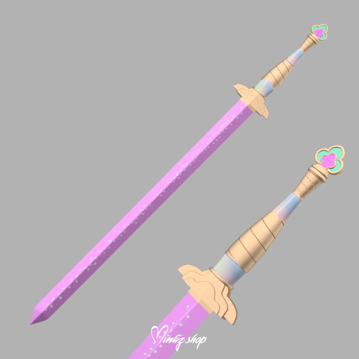 🗡️ Inspired Kpop Demon Hunters Rumi's sword・ 3D File for 3D printing・Cults