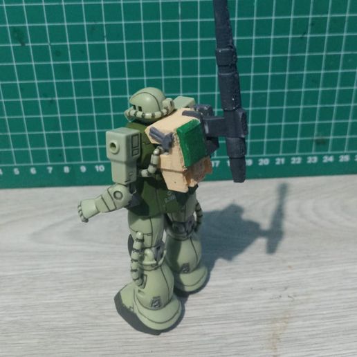 🔫 MS-06K Zaku Cannon backpack (MSIA)・ STL File for 3D printing・Cults
