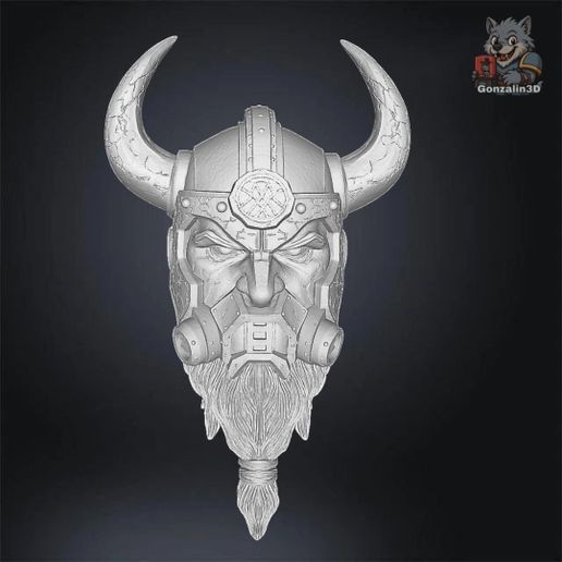 🤘 TechnoViking Head・Free STL File for 3D printing・Cults