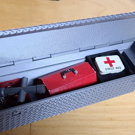 🚚 1/10 scale rc truck tool box.・ STL File for 3D printing・Cults