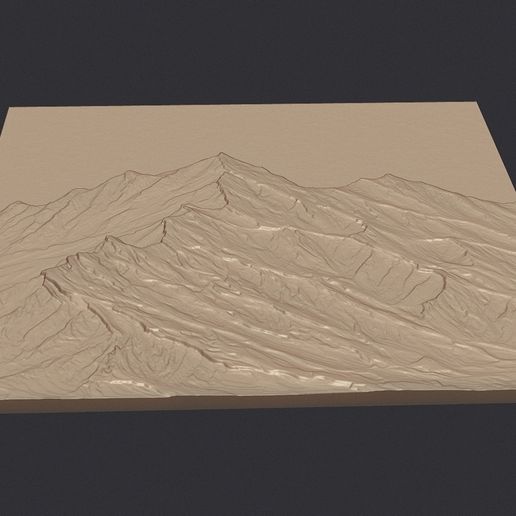 🌨️ Snow Mountain Landscape Wall Art 3D STL Model – Scenic Mountain ...