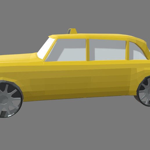 STL file Low Poly Taxi // Design 01 🚕 (OBJ)・3D printable model to ...