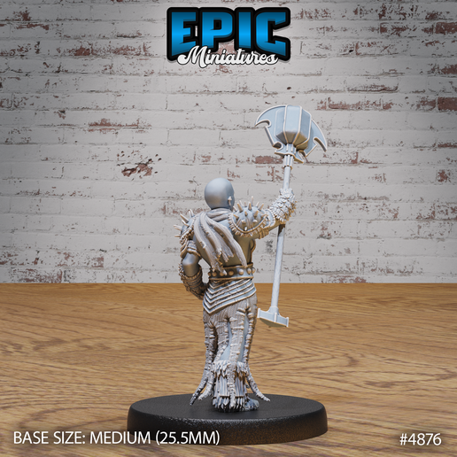 👨‍🦲 Bald Dwarf Female Battleroar ‧ DnD Miniature ‧ Tabletop Miniatures ...
