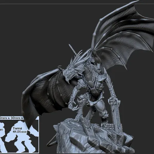 3D file Noyrit on Samm'rus (elf dragon rider) 🧝 ・3D printable model to ...