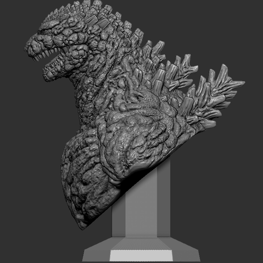 💎 Gem Stone Godzilla Bust・ STL File for 3D printing・Cults