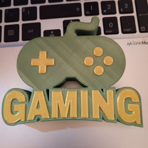 STL file gaming logo 🚸 ・Model to download and 3D print・Cults